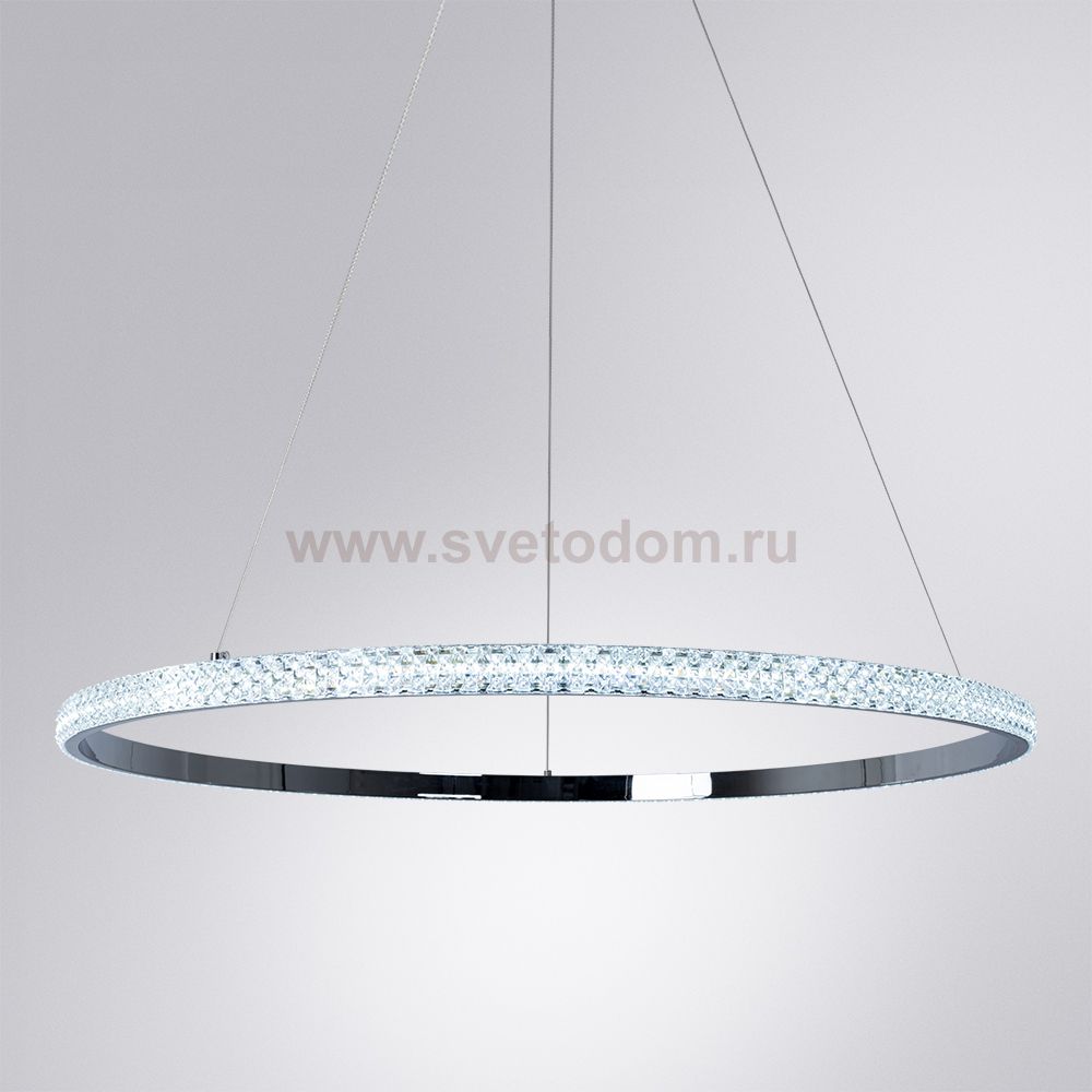 Люстра светодиодная кольцо 600мм 60Вт хром Arte Lamp A2182SP-60CC ...